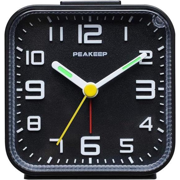Wall Decor | 3d Numbers No Ticktock Analog Alarm Clock With Classic Beep Sound Snooze | Poshmark